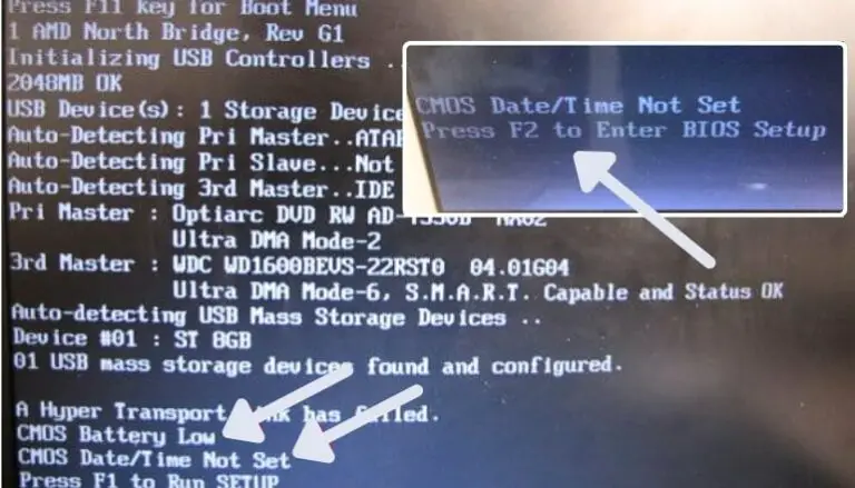 6 Most Common Signs will tell your CMOS is Dead or Not?